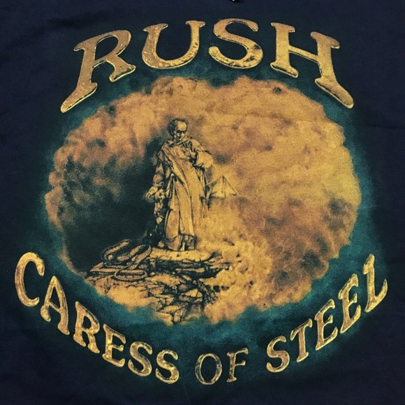 Hanes | Shirts | Vintage Y2k Rush Caress Of Steel Tour Shirt Black Nos ...